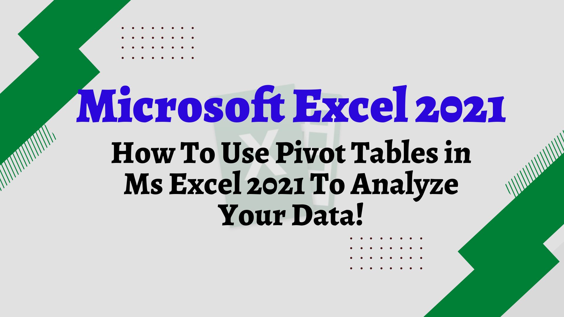 Pivot Table Tutorial Bangla Archives FM SKILL SHARING